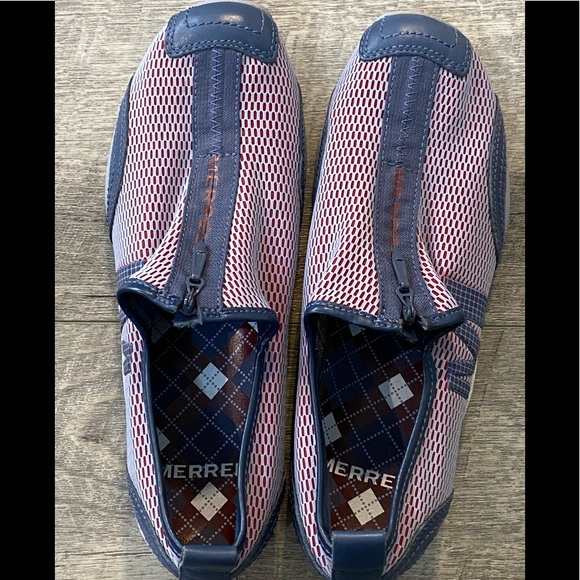 Merrell | Shoes | Merrell Barado Denimred Zip Trail Sneakers | Poshmark